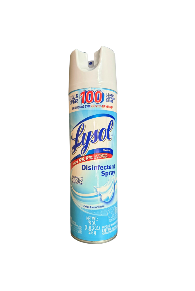 Lysol Disinfectant Spray Crisp Linen Scent 19 oz - Blue Mountain Water